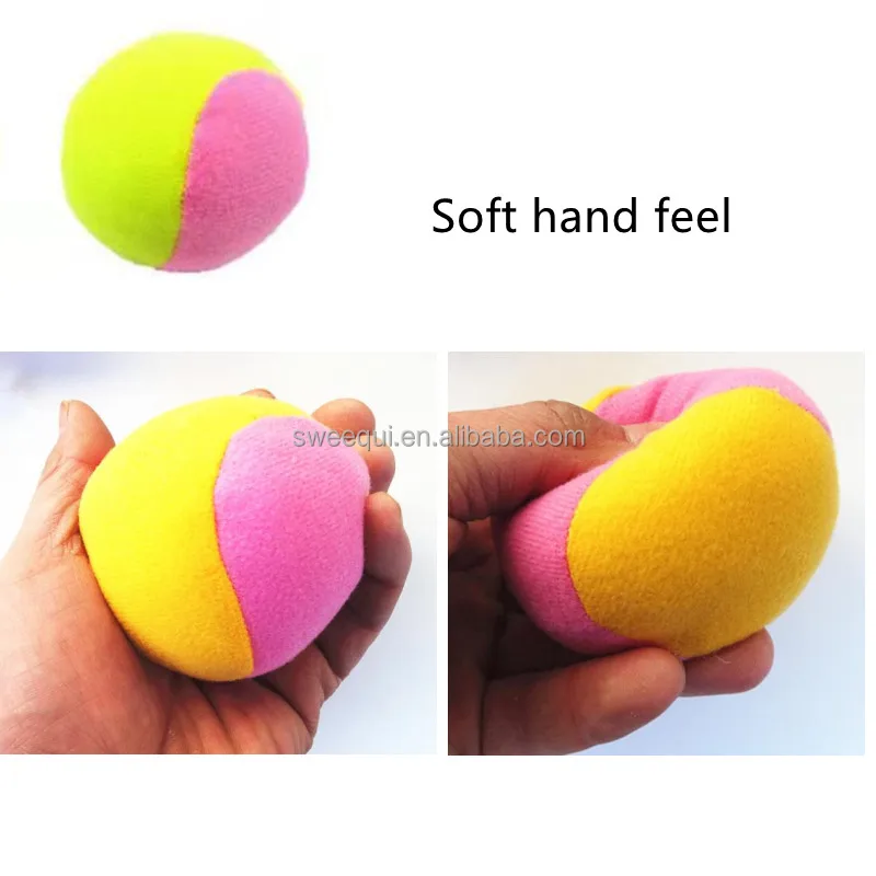 Kids Catch And Throw Ball Game Soft Cloth Cotton Ball Sticky Ball Game ...