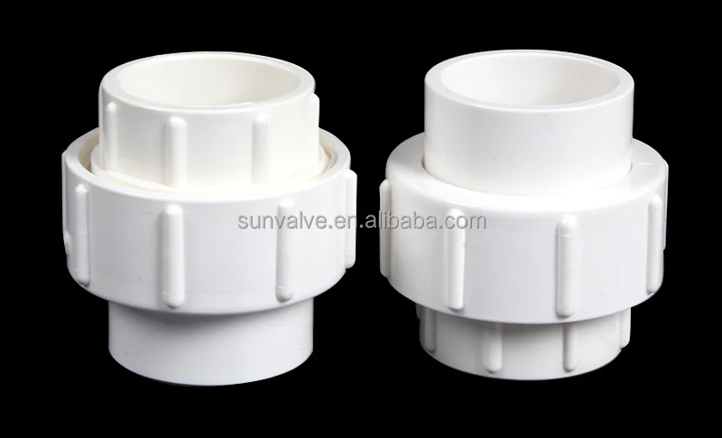 PVC Union for 40mm OD Pipe - Durable Solvent Cement Connection