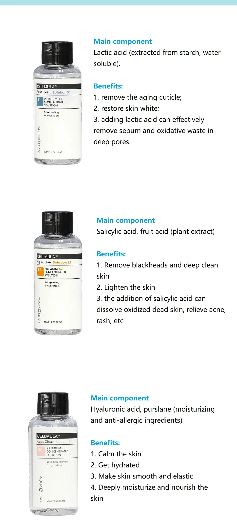 Aqua Solutions Serum Liquid for Face Beauty Hydra Solution Aqua Peel ...