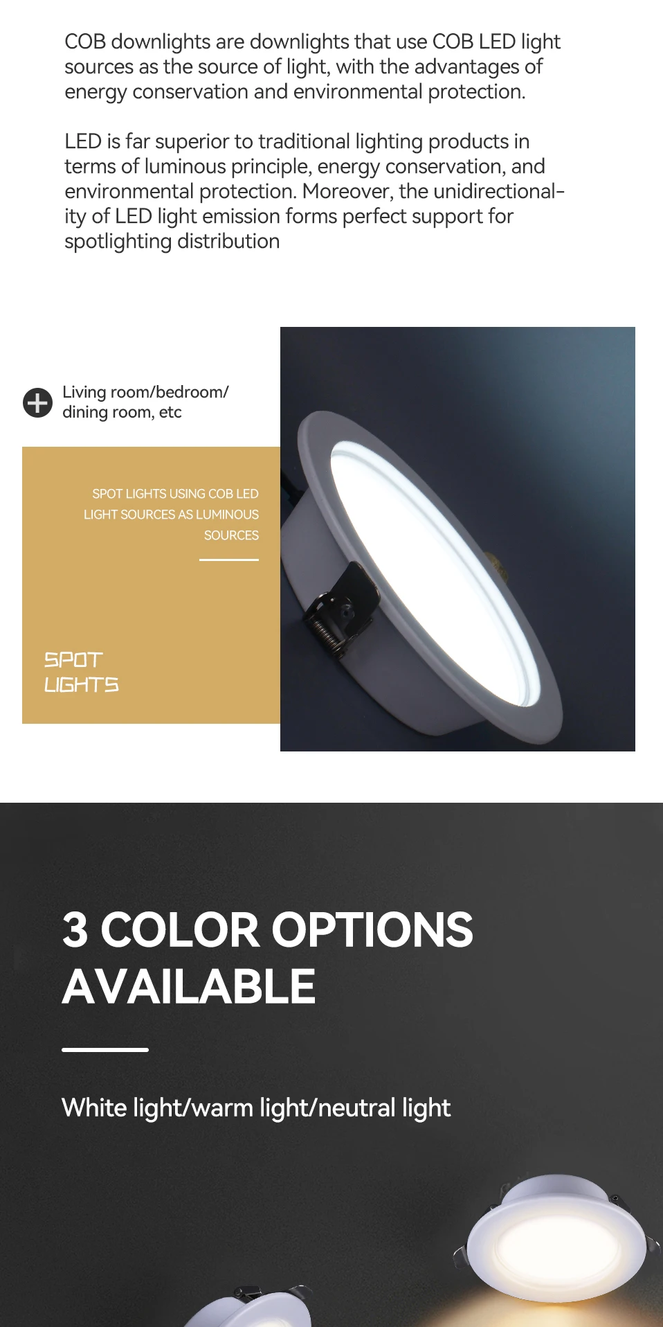 Modern Led Downlight Spotlight Ultra Slim Embedded Anti Glare Easy ...