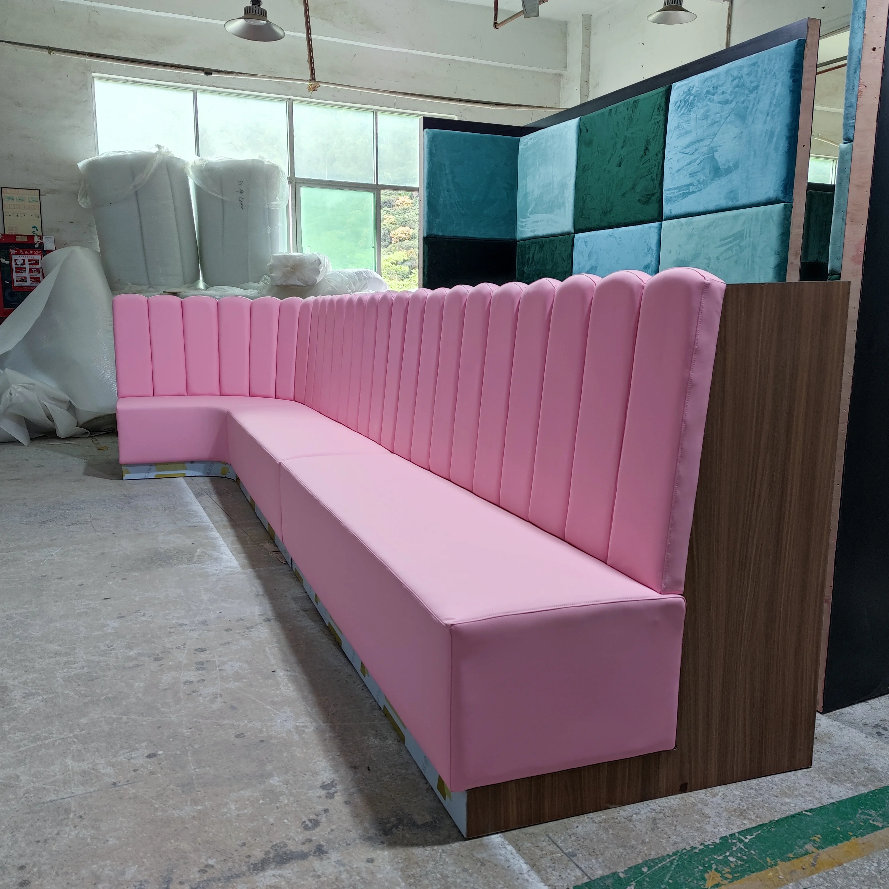 Custom Design Modern Cafe Bench Seating Fast Food Restaurant Tables And ...