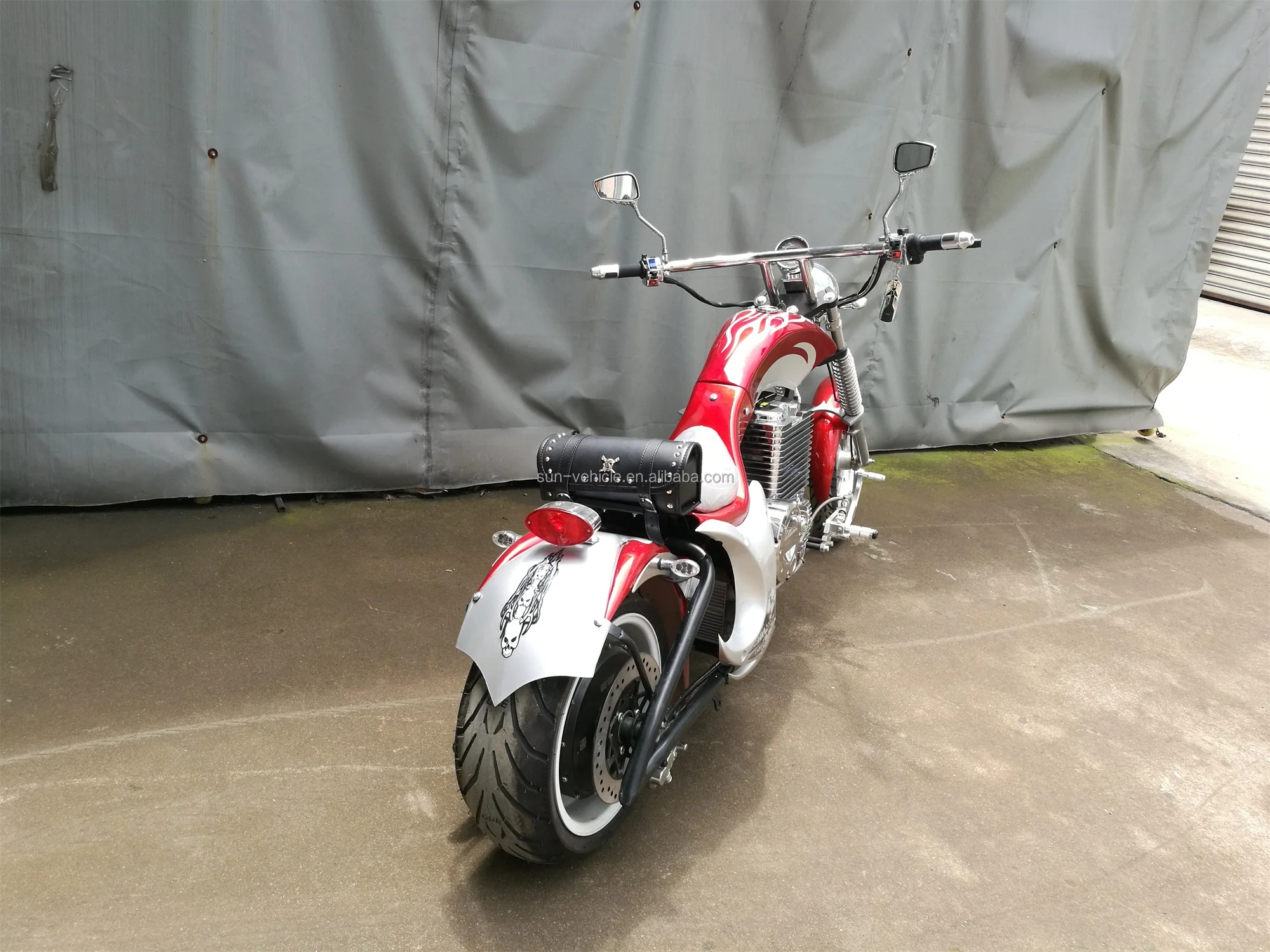 3000W 72V Electric Chopper Motorcycle - Lead-Acid or Lithium Battery