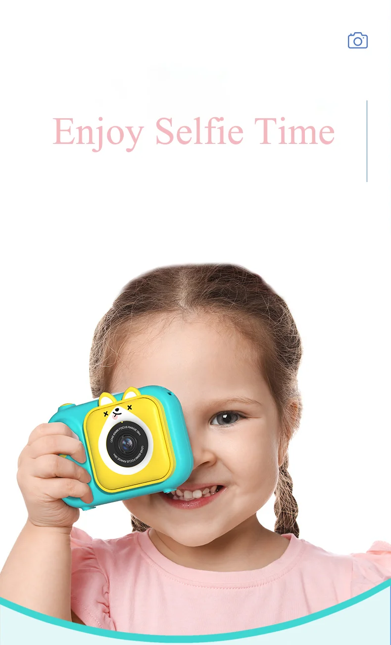Cute Cartoon Kids Instant Camera Children Fun Christmas Gift Digital ...