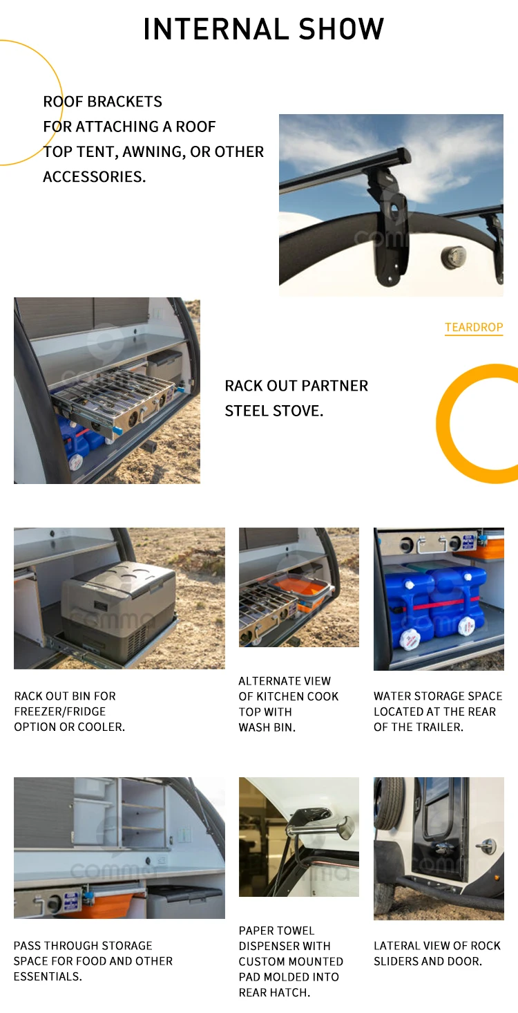 OTR Comma Teardrop Camper - Lightweight Smart Caravan Body