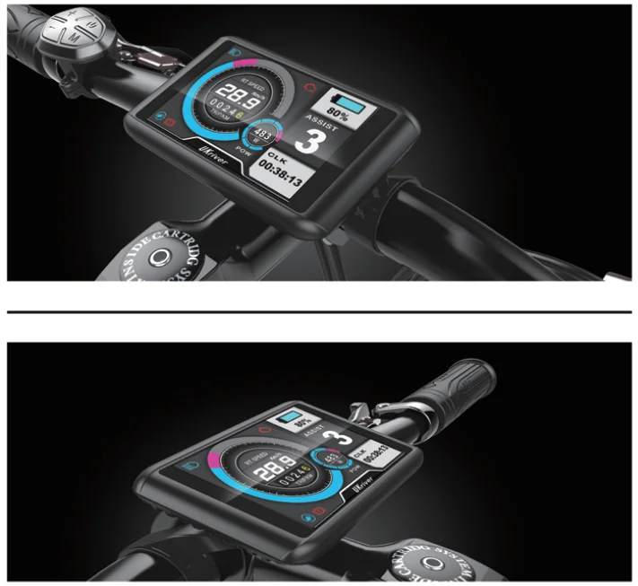 UKC1 48v 72V LCD Display for Electric Bikes - Waterproof & Colorful