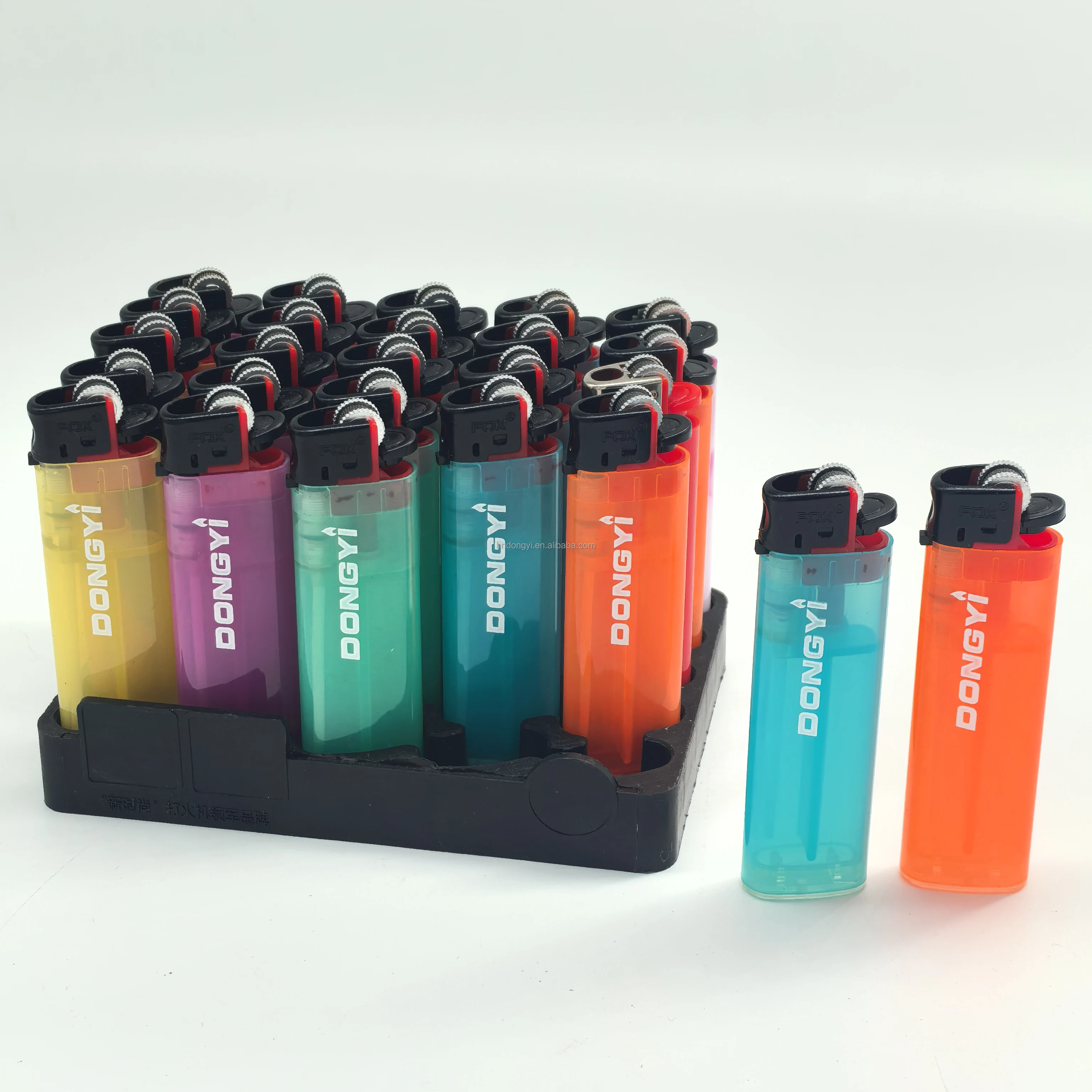 Disposable Plastic Lighter with Gradient Colors Custom Logo Usage for ...