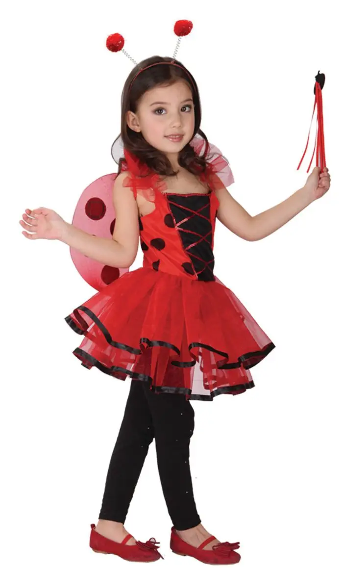 Girls Polka Dots Ladybug Dress Up Costume Birthday Halloween Christmas ...