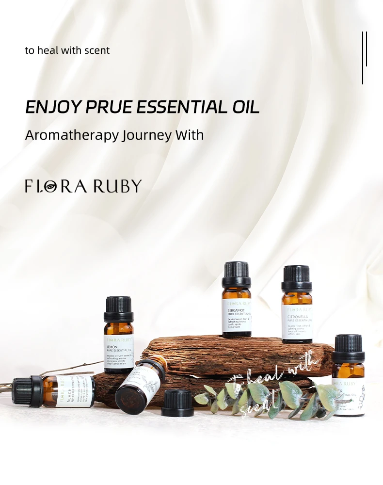 Flora Ruby 6 Bottles Gift Set Air Freshener Diffuser Aromatherapy ...