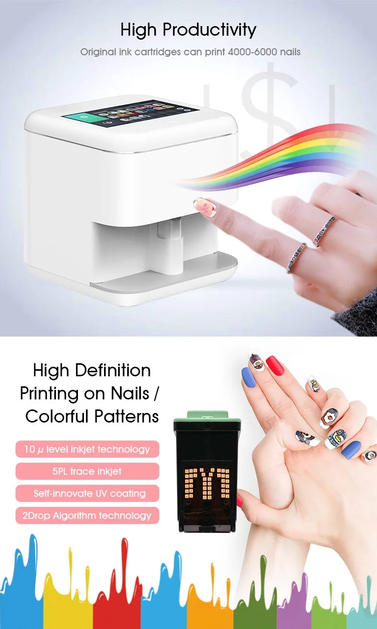 Smart Wifi Ai Nail Printer Automatic Nailprinter Manicure Tool ...