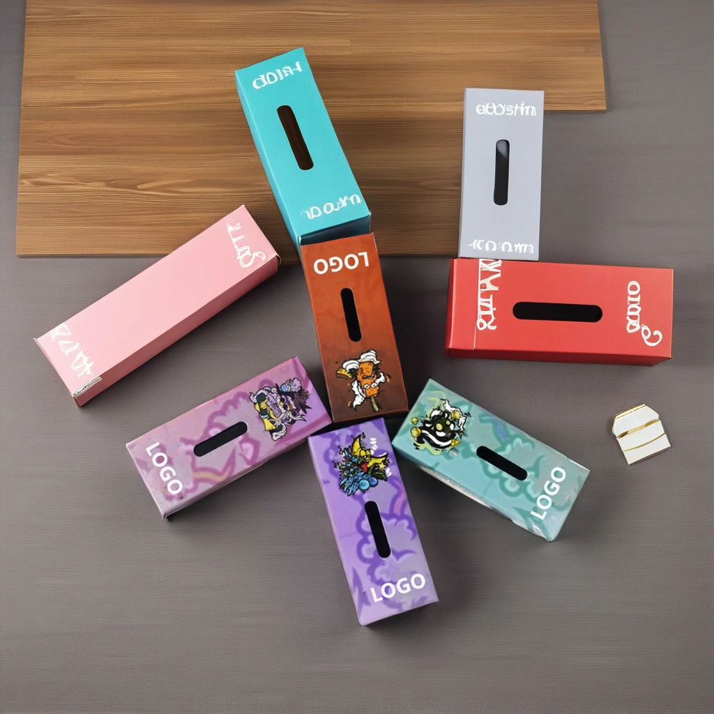 Custom logo AIO Carts Packaging Boxes 2 Gram Disposable Empty Paper ...