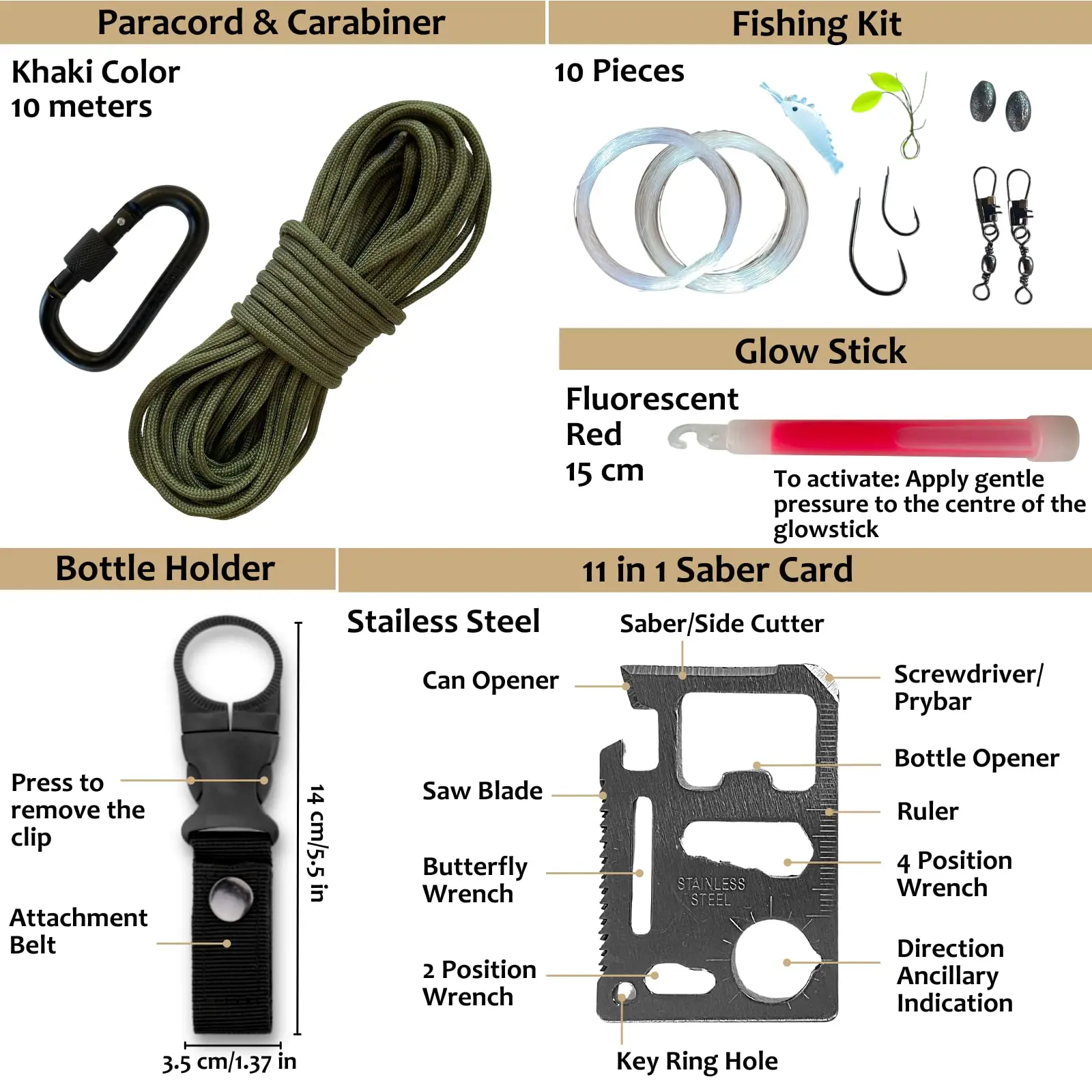 SOS Tactical Bug Out Bag - Outdoor Emergency First Aid Kit