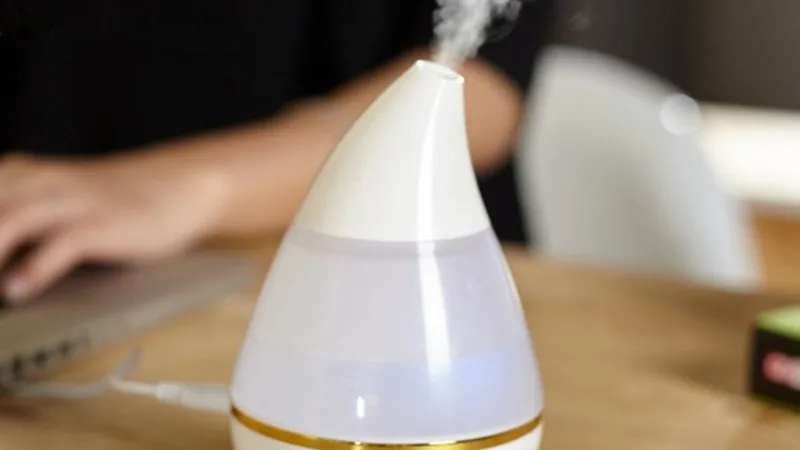 250ml Mini Ultrasonic Atomizer Humidifier Droplet Shaped Humidifier ...