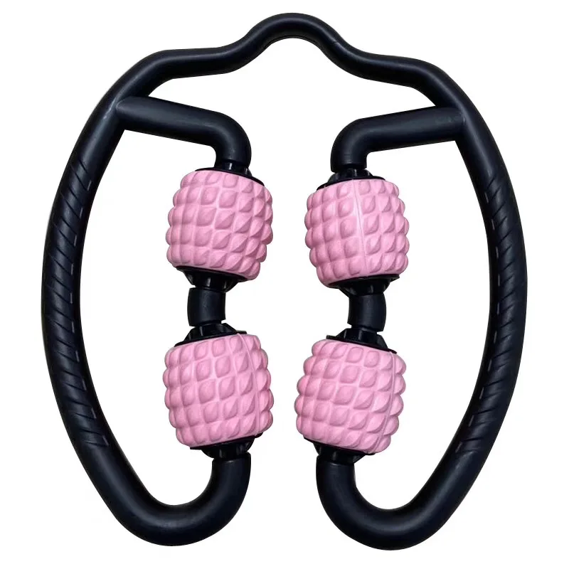 4 wheel U shape Relax muscle Tissue Eva Floating point massager roller ...