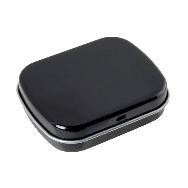 Custom Printed Rectangular Metal Container Hinged Tin case With Lid for ...