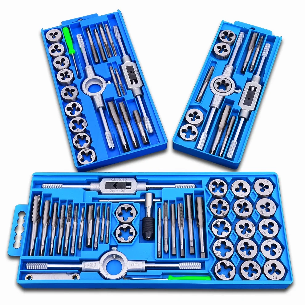 110-piece Tap and Die Set - High Precision Carbon Steel Tools