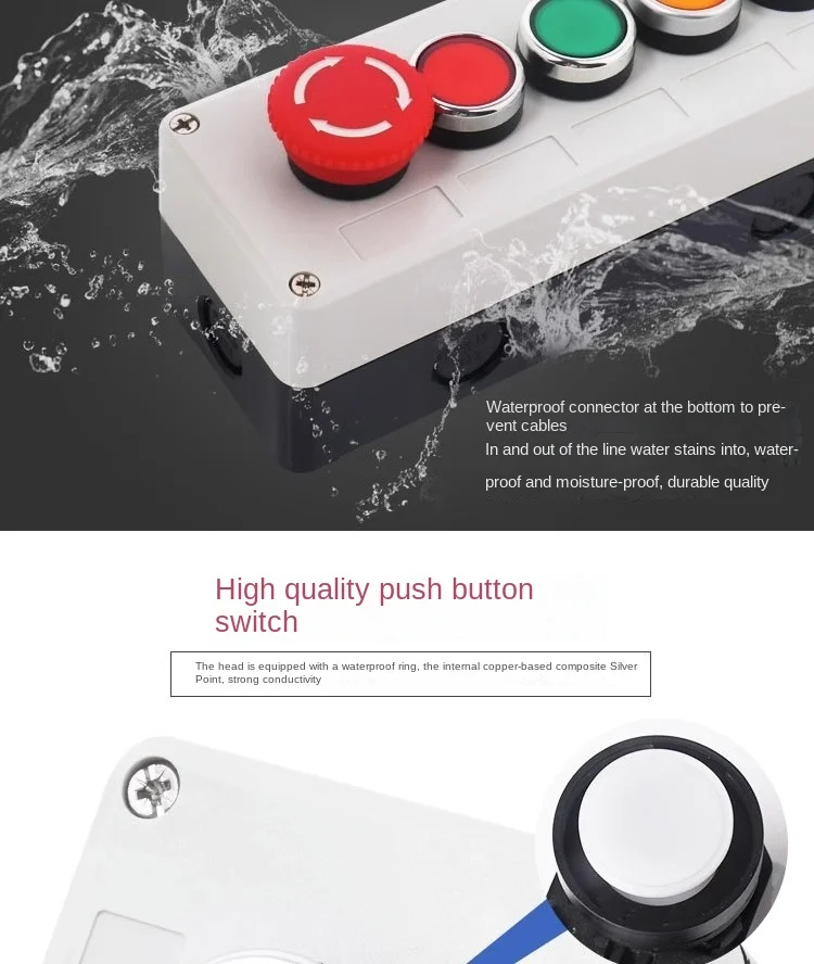 Factory Direct Supply Indicator Buttons Control Box Case for Power ...