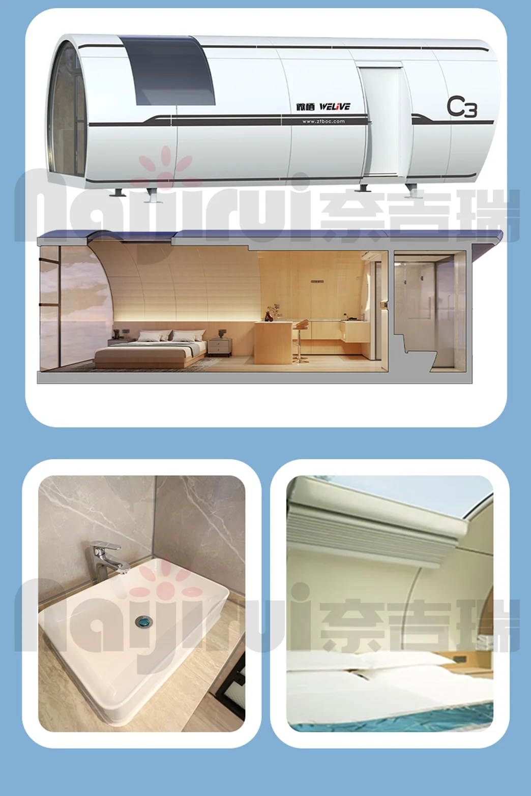 Welive C3 Dome Glamping Volferda Capsule House - Eco-Friendly & Durable