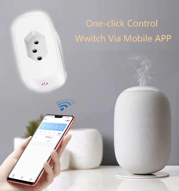 Brazilian Standard Graffiti Smart Wireless Socket Tuya Wifi Brazil ...