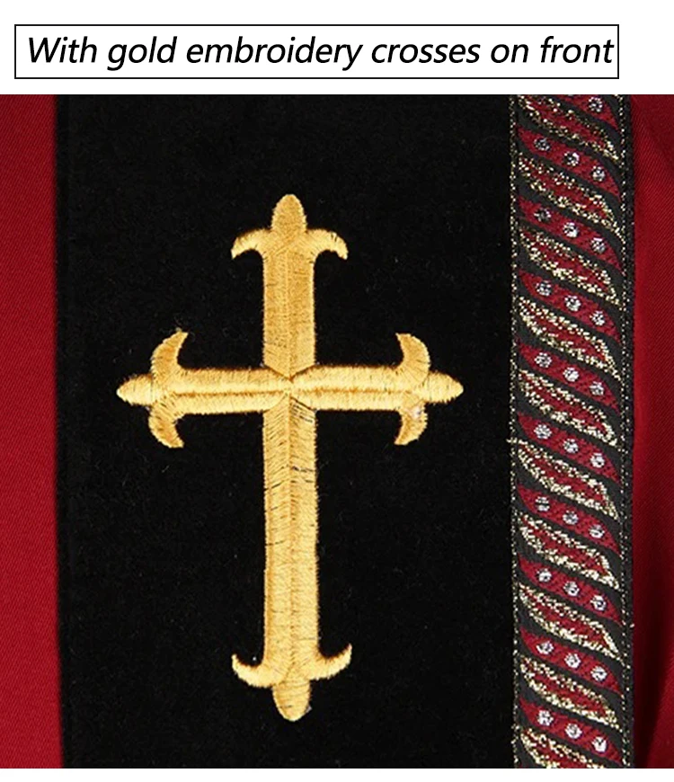 Custom Design RT Wesley Wholesale Clergy Robes Church Uniform