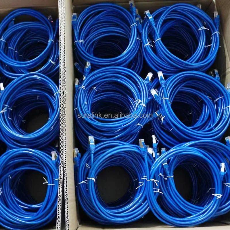 SURELINK 10ft 5ft 8P8C plug unshielded or shielded cat5e cat6 cat6a ...