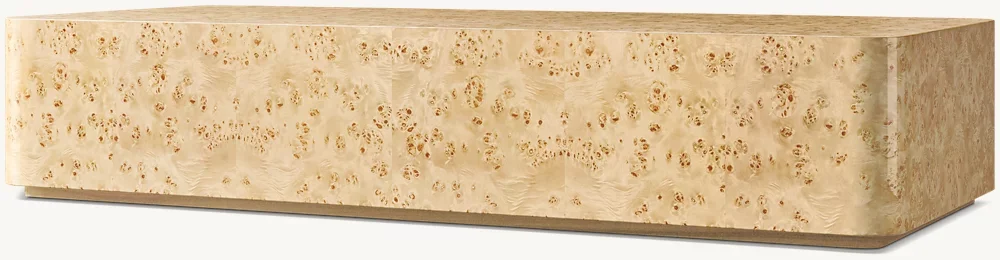 Modern Luxury Living Room Furniture Bardot Handcrafted Burl Plinth Coffee Table - Buy Plinth ...