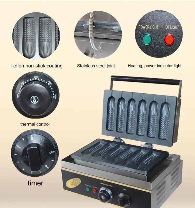 Wholesale Waffle Vending Machine Custom Waffle Iron Snack Bar Machine ...