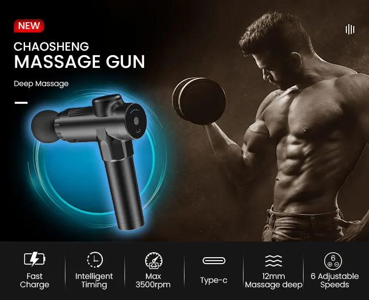 High Quality Percussion Electric Fascial Gun Deep Tissue Powerful ...