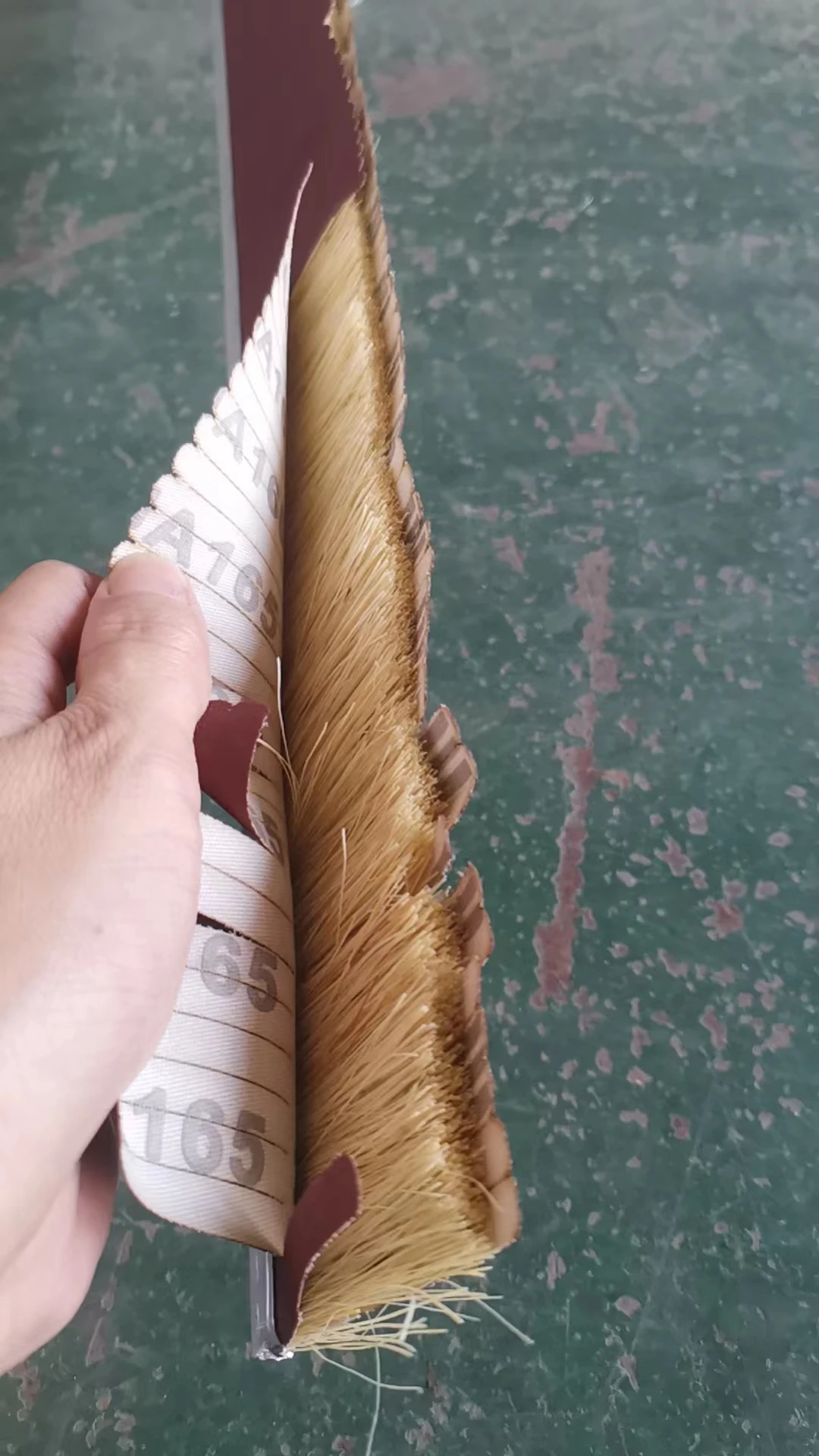 ZXD Sisal Strip Brush for Sanding Machine Sandpaper