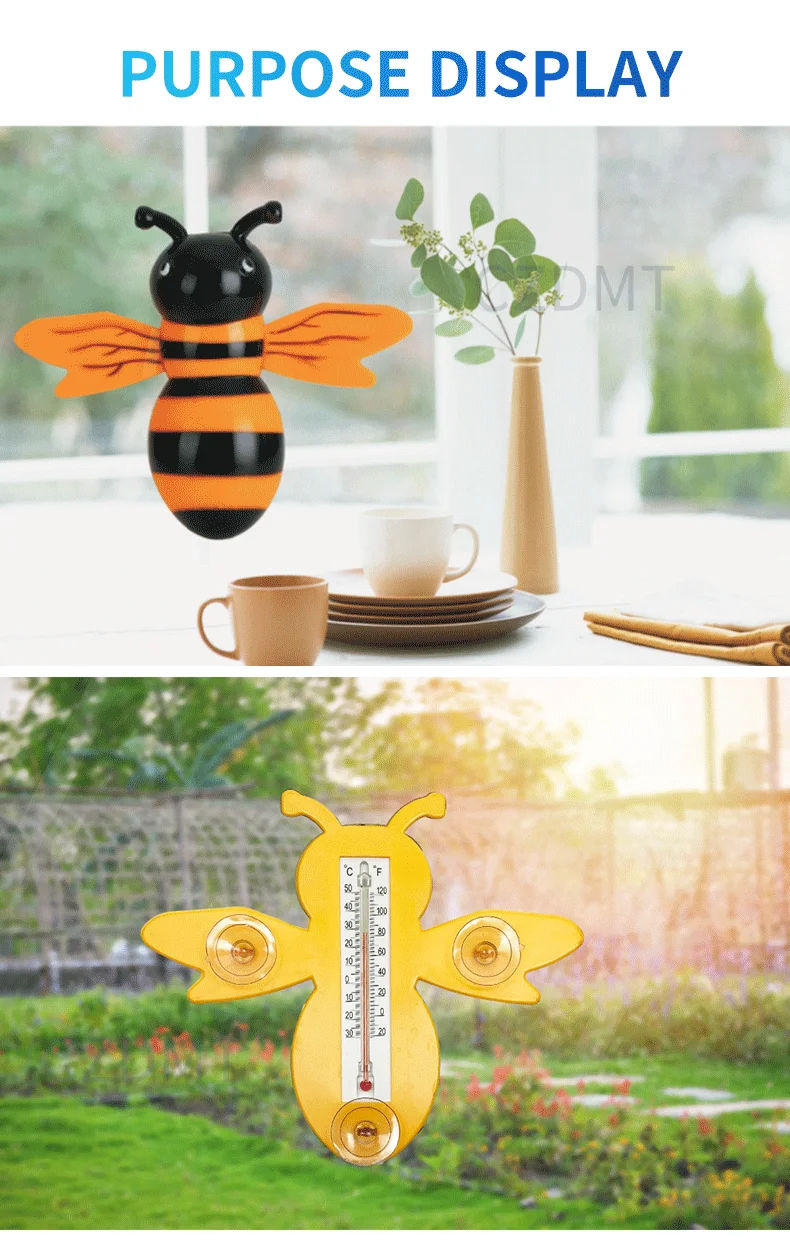 Insect Bee Shaped Thermometer - Perfect for Garden & Home