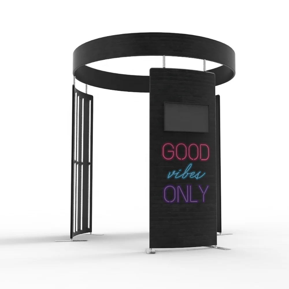 1 Moq 360 Photo Booth Backdrop With Led Light Cabina Free Custom 360 ...