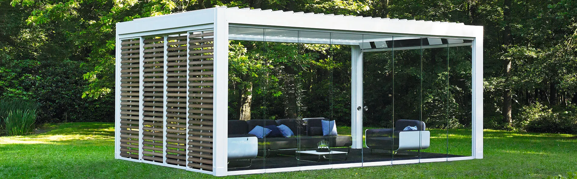 Garden Adjustable Outdoor Gazebo - Modern Bioclimatic Pergola