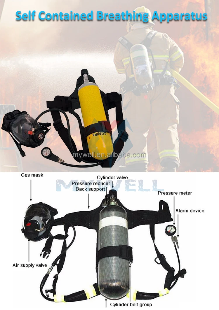 M-BA01 MYWELL Underwater Self Contained Scba Breathing Apparatus for ...