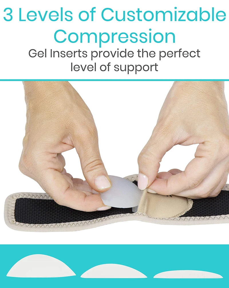 Arch Support Gel Fabric Arch Pad Orthotic Compression Support Wrap to ...
