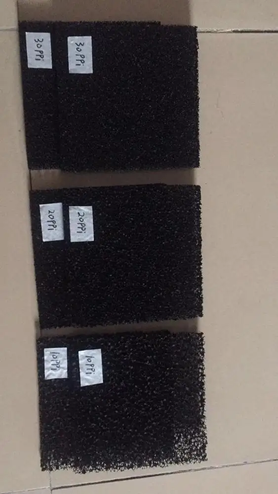 100ppi Black Reticulated Sponge Filter Foam Sheet/roll For Air Filter ...
