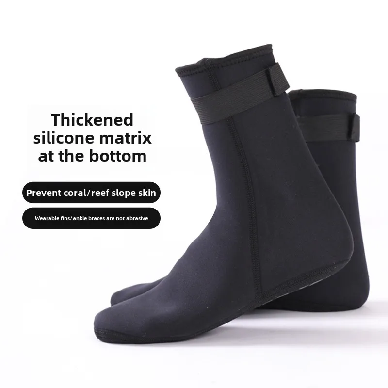 5mm Thick Non-slip Neoprene Diving Socks Soft Beach Swimming Shoes 3mm ...