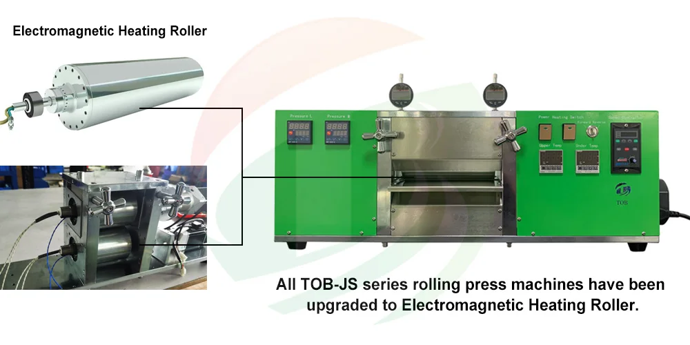 TOB Battery Electrode Calendering Roll Heat Press Machine