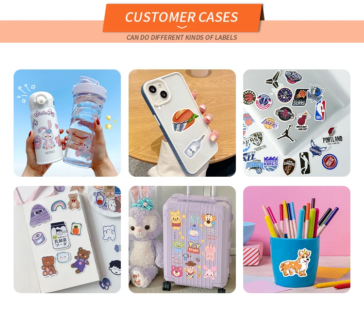 Custom Brand Logo Adhesive Sticker Die Cut Waterproof Eco Friendly ...