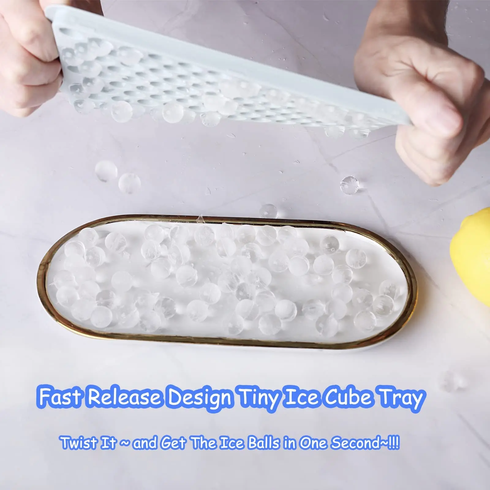 Custom Colorful 104pcs Small Ice Maker Ball Cube Mold Ice Cube Tray For ...