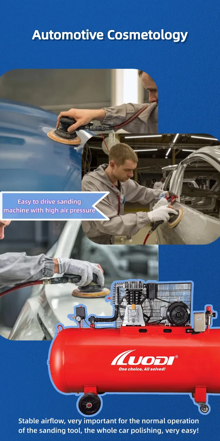 Italy Oil Free Dry Air Compressor Belt Driven Piston Type 2hp/1.5kw 50l ...