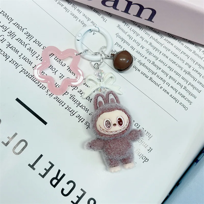 Alibaba.com: Cute Mini Monster 3D Keychain, Kawaii Labubu Collection ...
