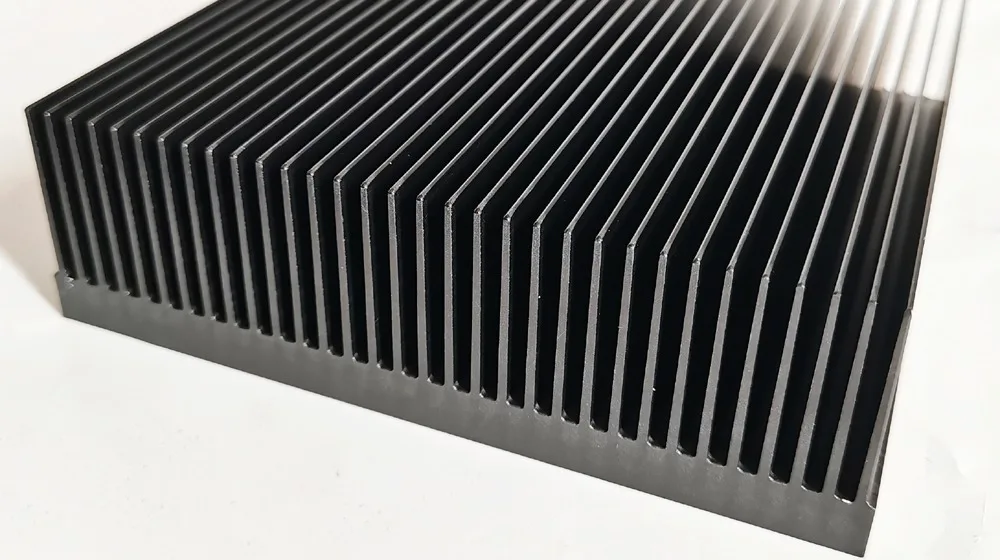 Black Anodized Heatsink Square Led Heatsink Extrusion Heatsink Aluminum ...