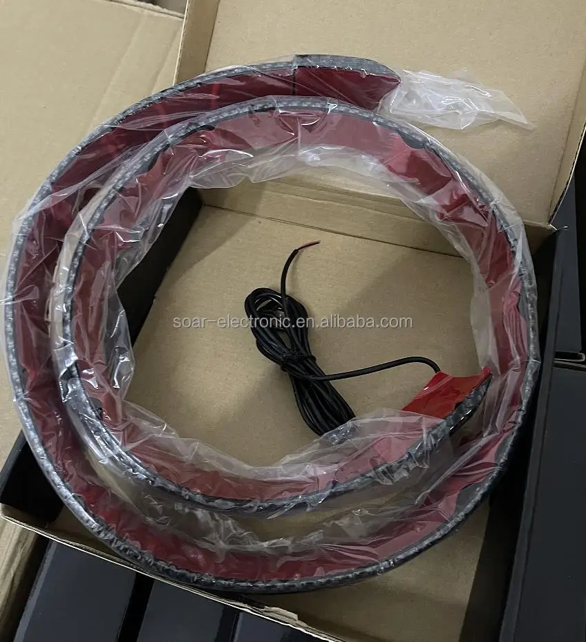 Universal External Carbon Fiber Pattern Car Rear Wing Brake Light Turn ...