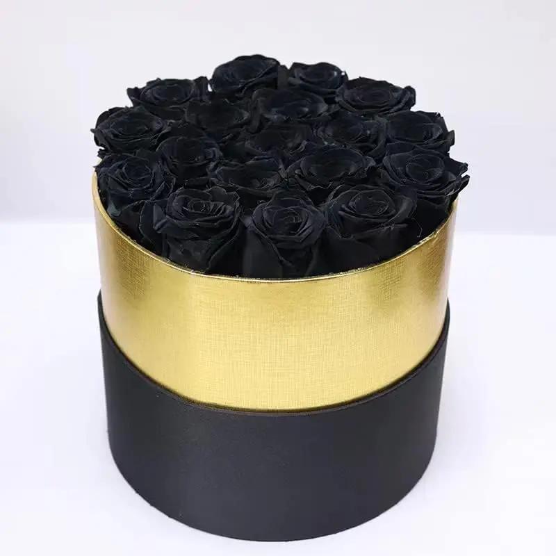 Eternal Rose Hug Bucket Seven Preserved Fresh Roses Surprise Mom ...