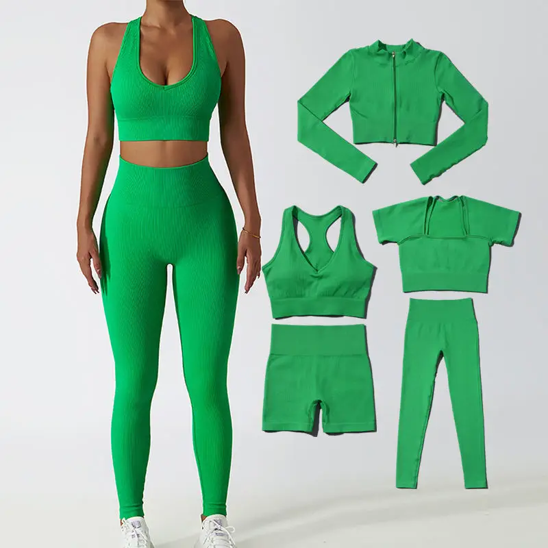 Seamless Ropa Deportiva Mujer Women Sportswear Push Up Gym Fitness Sets ...