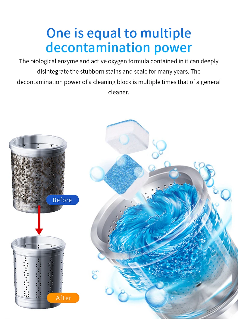 Eco Friendly Remove Stain Deep Clean Washing Machine Tablet Washing ...