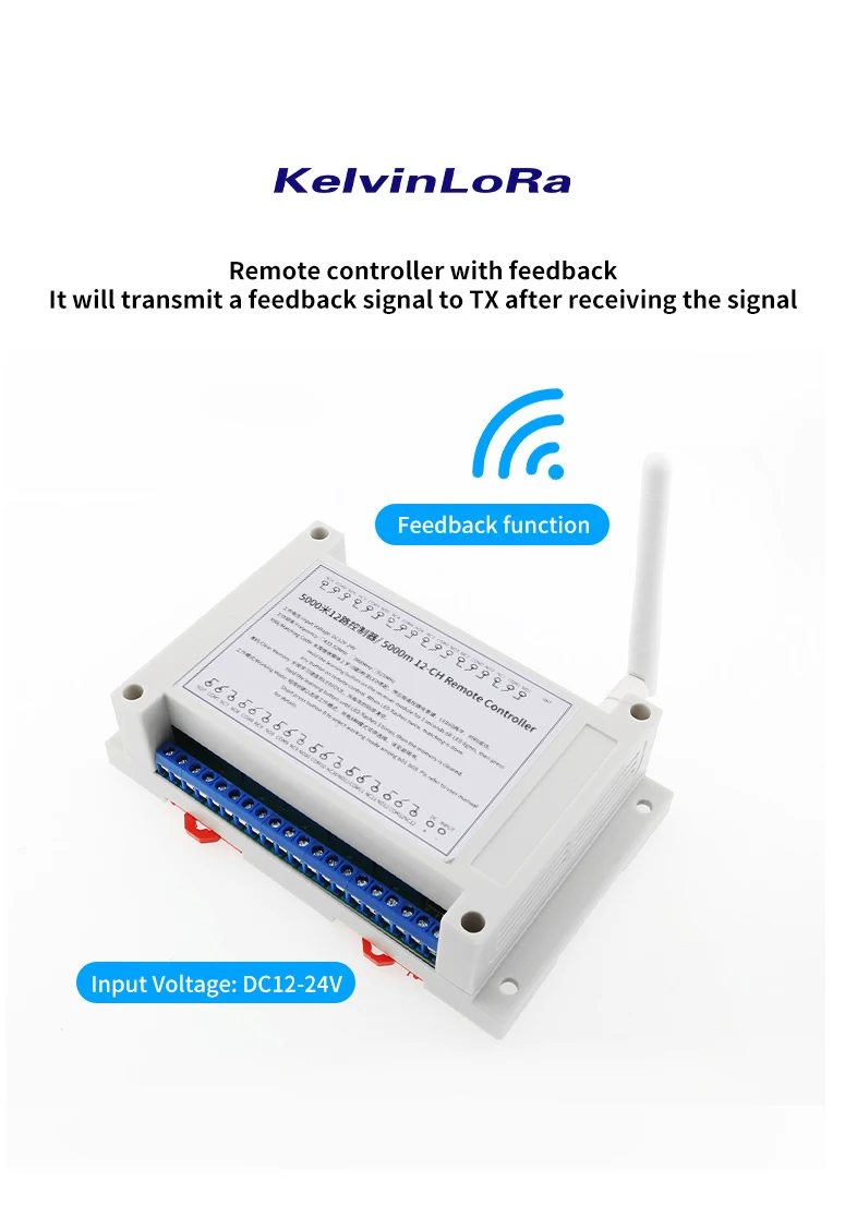 Kelvin KL-K120LA V1.0-12ch Wireless RF Controller - 5km Range