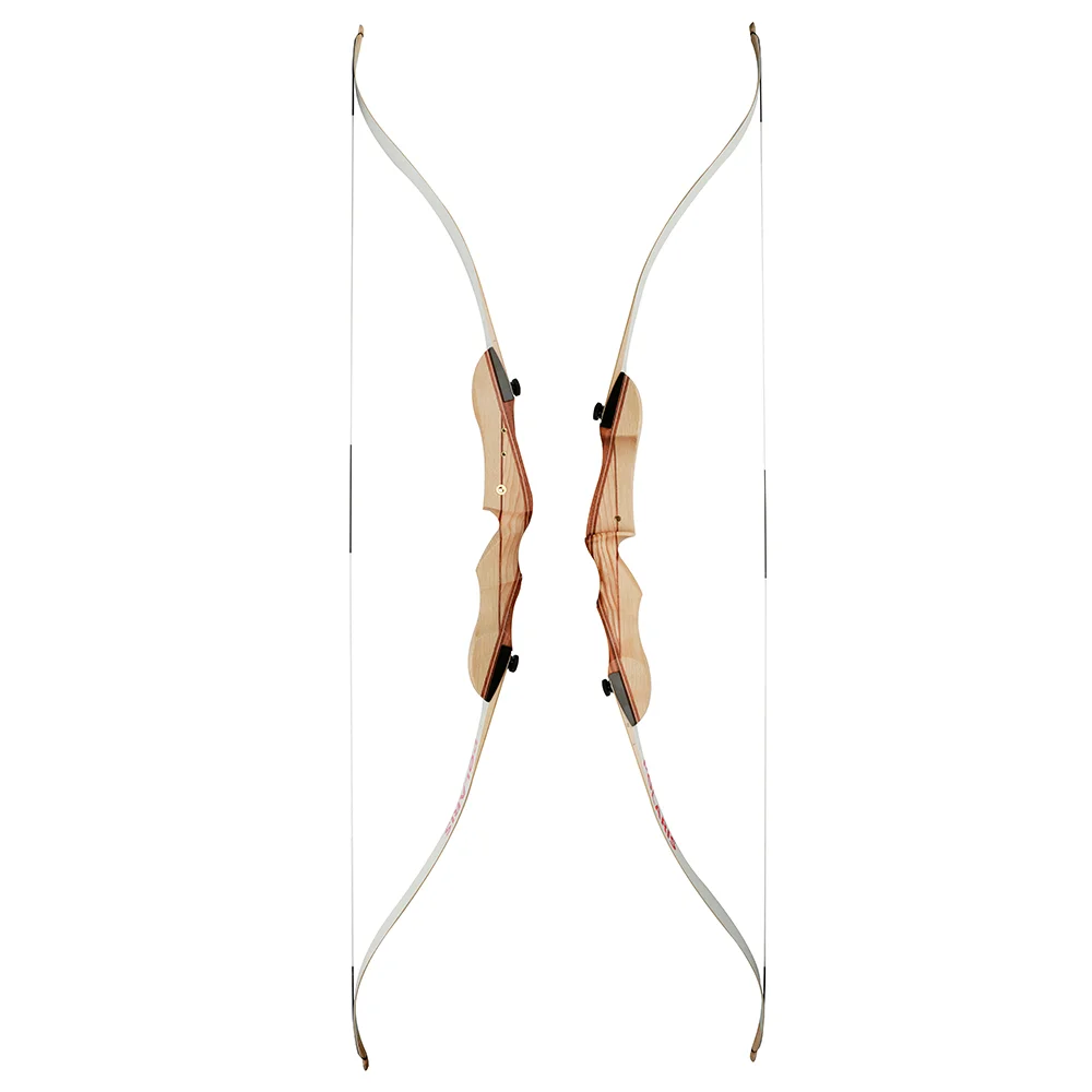 Laminated Handle White Limbs Beginner Archer Bow Dacron String Takedown ...