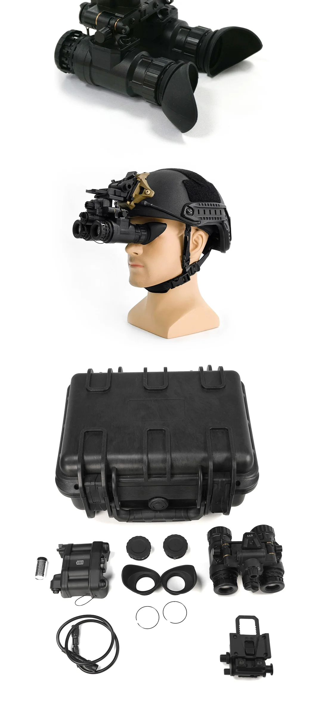 Helmet Mounted Pvs-31 Nvg Gen2/gen2+ Low Light Night Vision Binoculars ...
