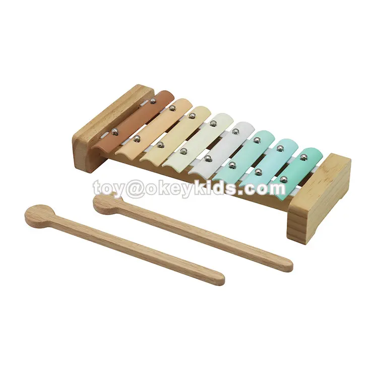 Montessori Musical Wooden Rainbow Xylophone Instrument Toy For Toddlers ...