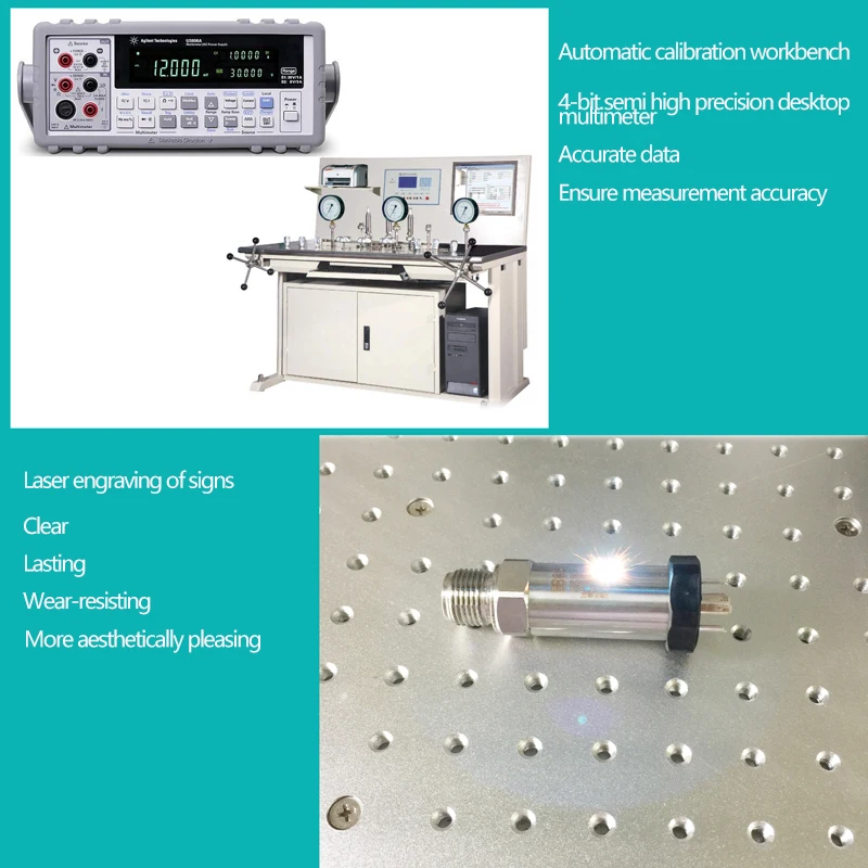 Pressure Transmitter 0-100mpa 0-10v Pressure And 0-5v Capacitance Oil ...